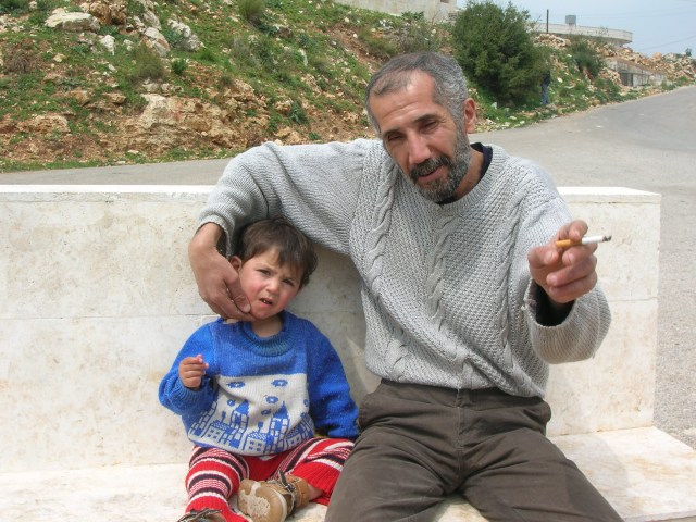 Syrian Father on the way to Palmyra | Wilbur's Travels